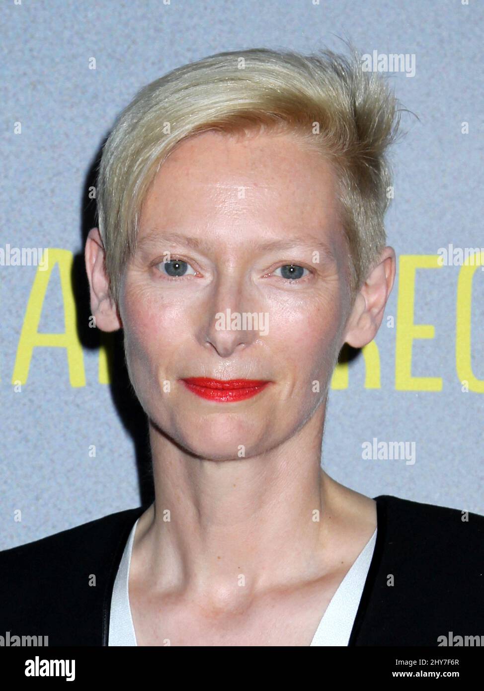 Tilda Swinton attending the premiere of Trainwreck in New York Stock ...