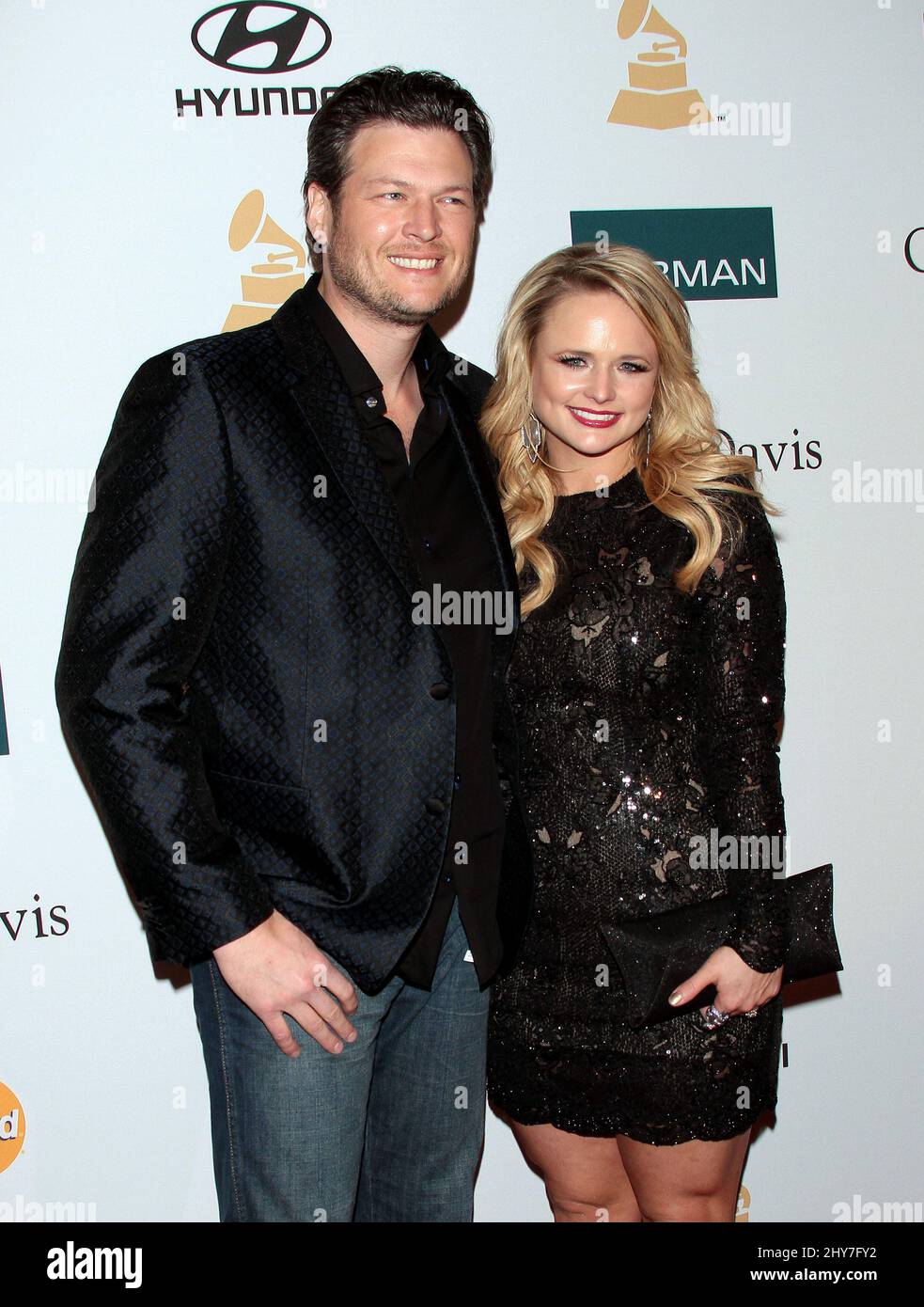 February 11, 2012 Beverly Hills, Ca. Blake Shelton and Miranda Lambert ...