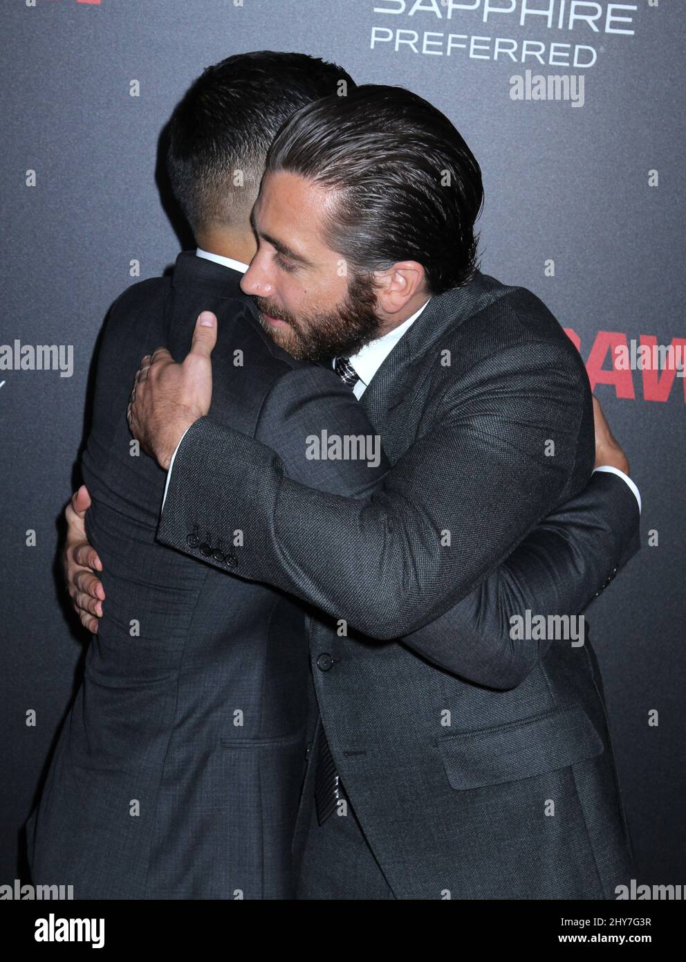Miguel Gomez and Jake Gyllenhaal attending The Weinstein Company ...