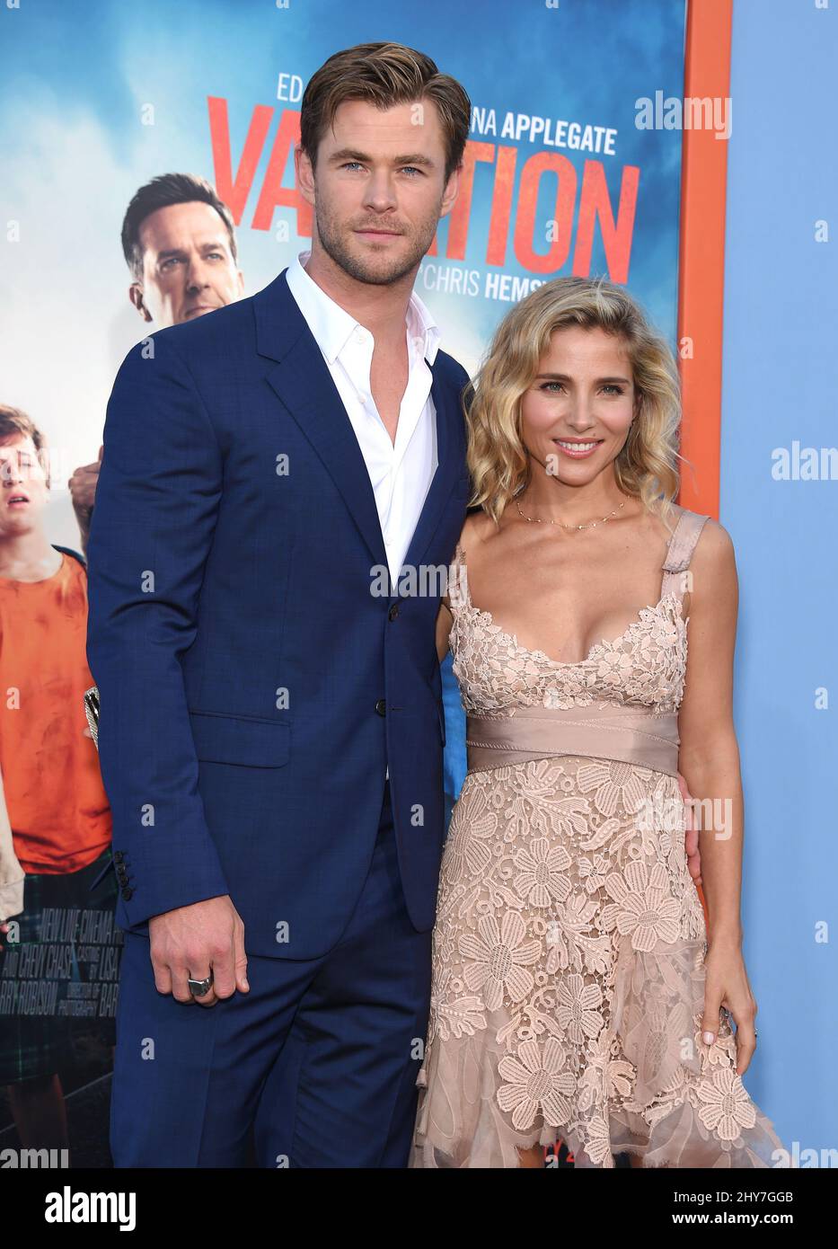 Chris Hemsworth & Elsa Pataky arriving for the Vacation premiere held ...