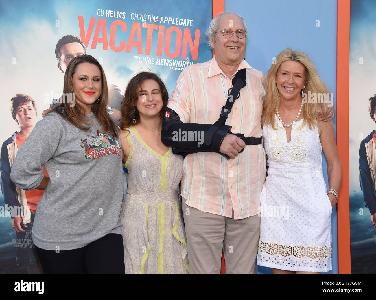 Chevy Chase arriving for the Vacation premiere held at the Regency ...