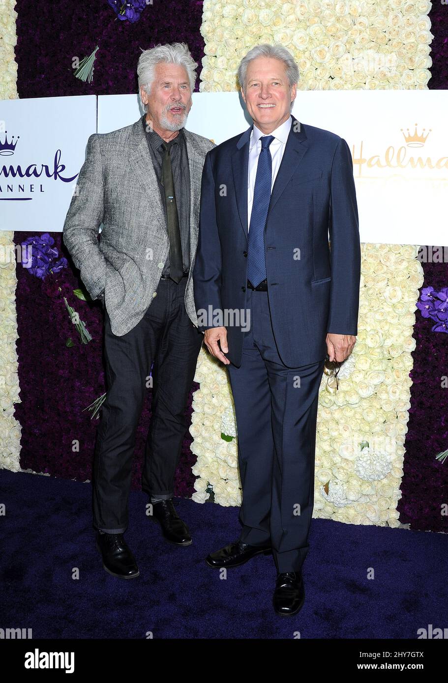 Barry Bostwick and Bruce Boxleitner attends the Crown Media Family ...