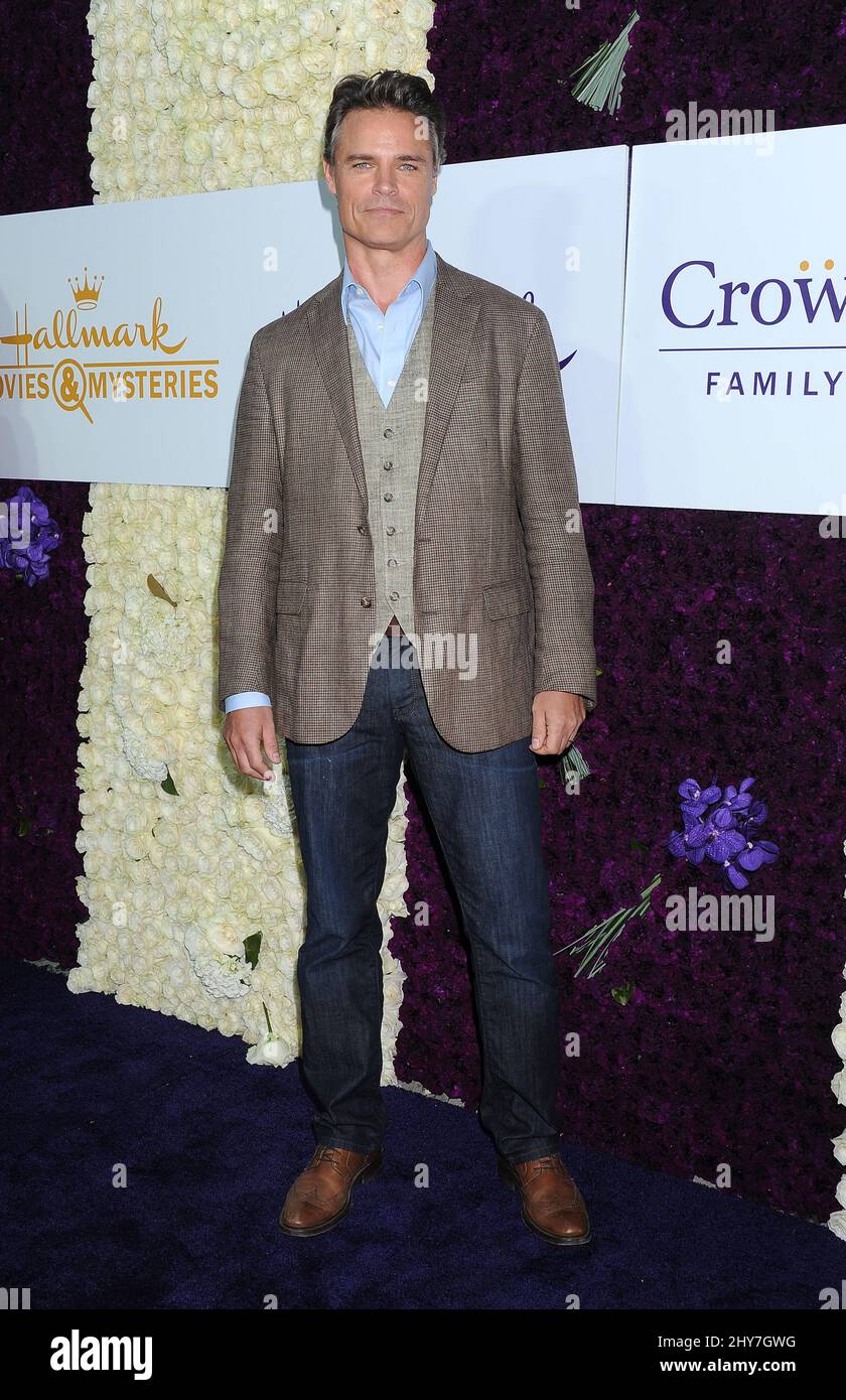 Dylan Neal attends the Crown Media Family Networks' Hallmark Channel ...