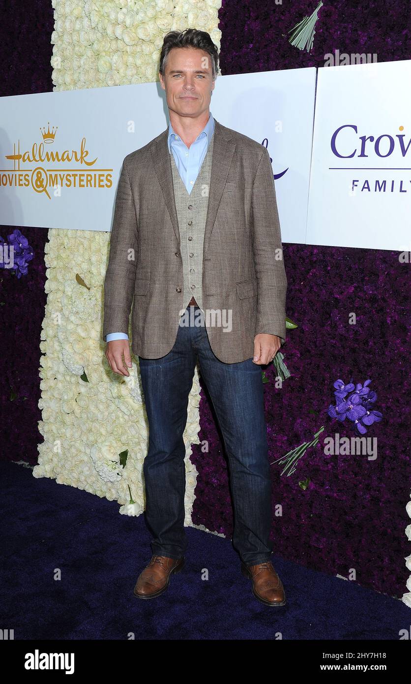 Dylan Neal attends the Crown Media Family Networks' Hallmark Channel ...