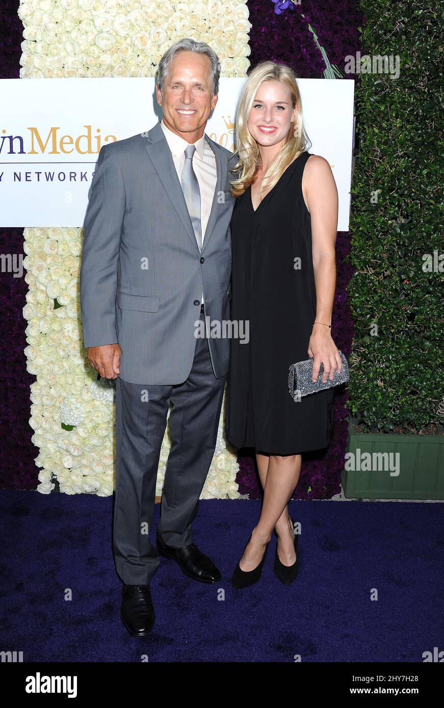 Gregory Harrison and Lily Harrison attends the Crown Media Family ...