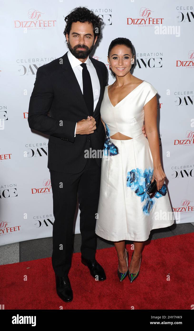 Emmanuelle Chriqui, Adrian Bellani attending the Dizzy Feet Foundation ...