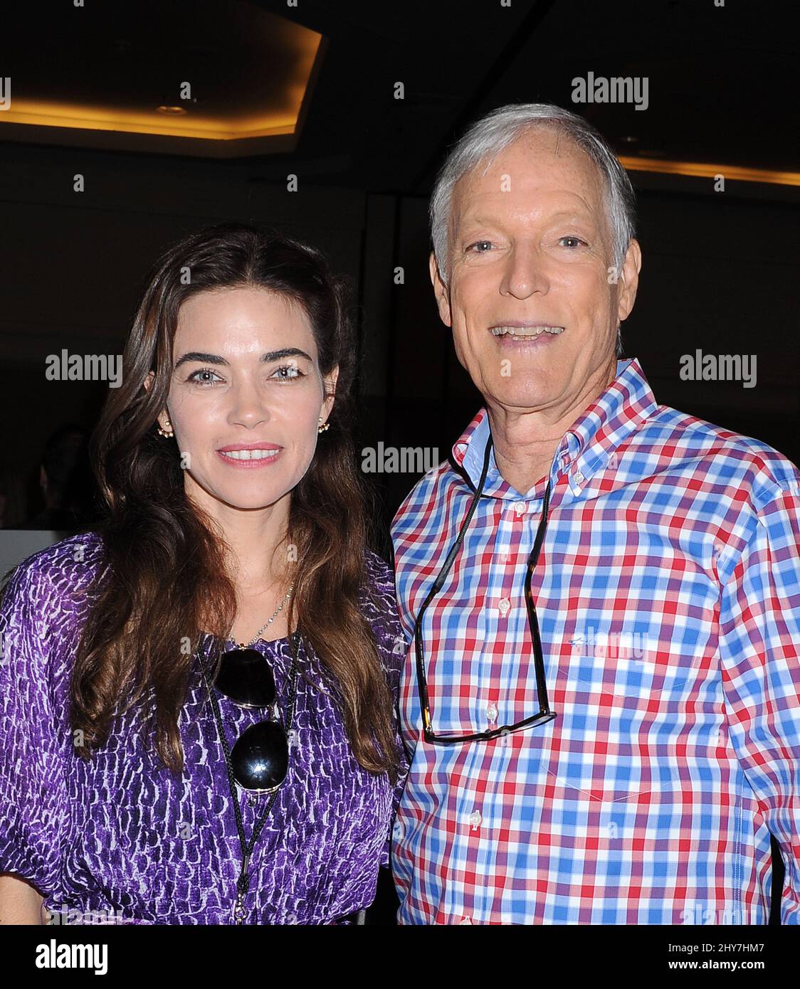 Amelia Heinle and Richard Chamberlain attending the Hollywood Show 2015 ...