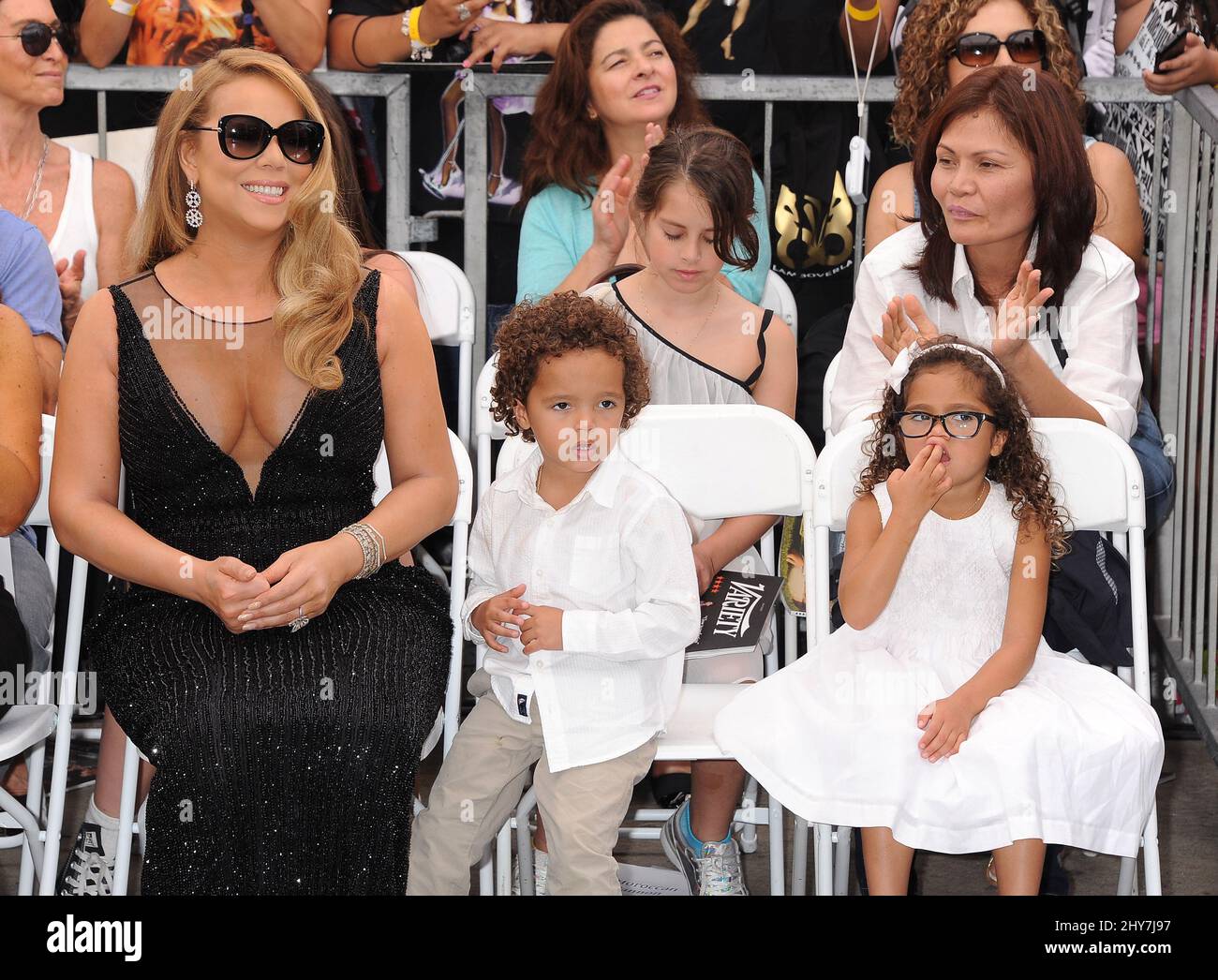 Mariah Carey, Moroccan Cannon, Monroe Cannon during Mariah Carey's ...