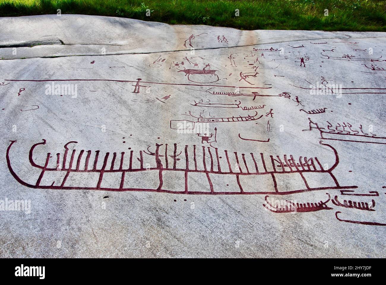 Viking rock carvings hi-res stock photography and images - Alamy