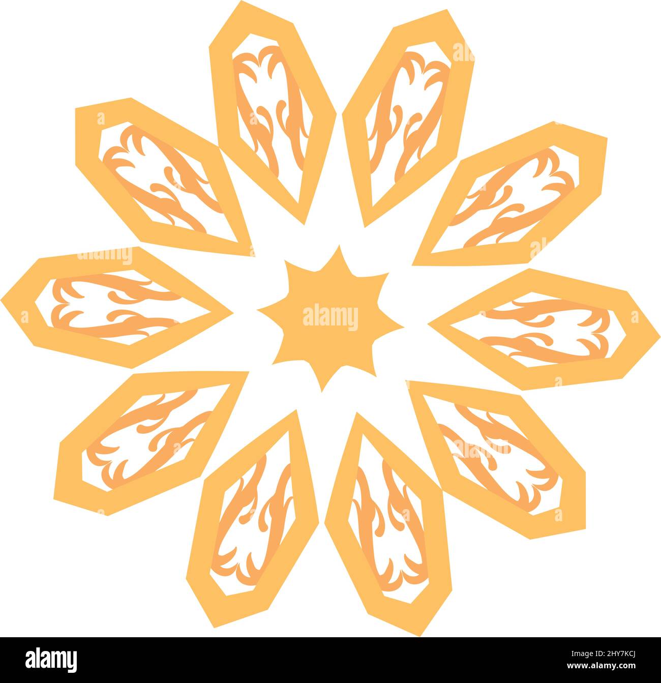flat golden star design Stock Vector Image & Art - Alamy