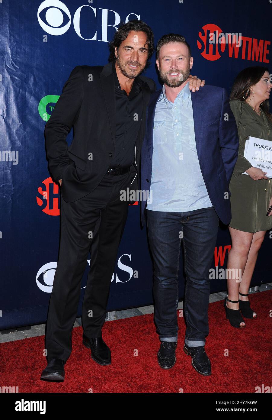 Thorsten Kaye and Jacob Young attending the CBS, The CW and Showtime ...