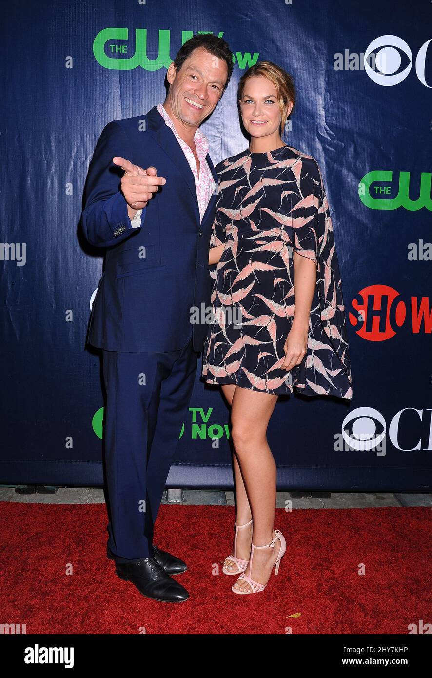 Dominic West and Ruth Wilson attending the CBS, The CW and Showtime ...