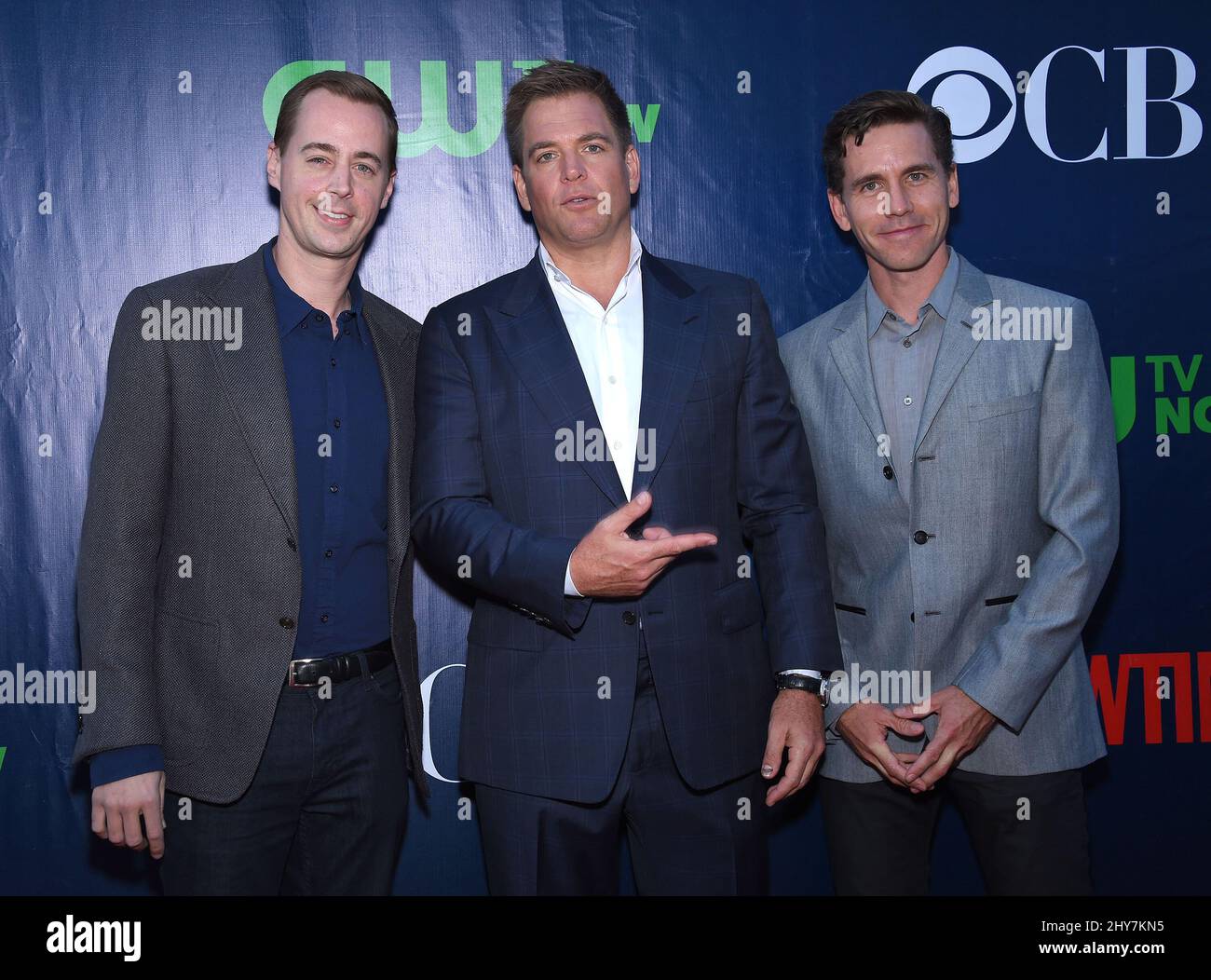 Sean Murray, Michael Weatherly & Brian Dietzen attending the CBS, The ...