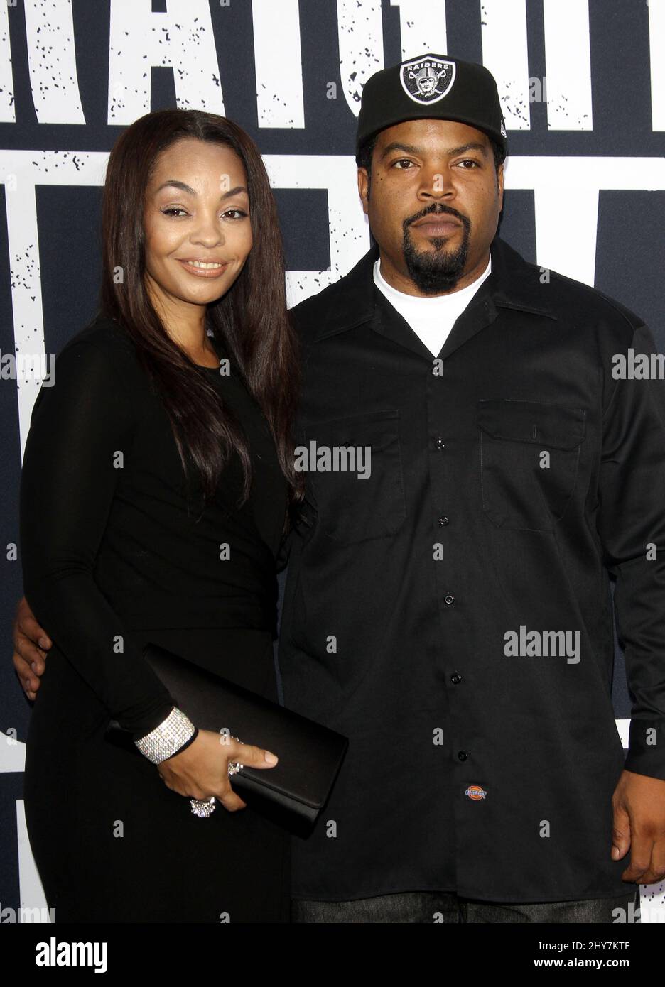 Ice Cube, O'Shea Jackson, Kimberly Woodruff attendng the 'Straight ...