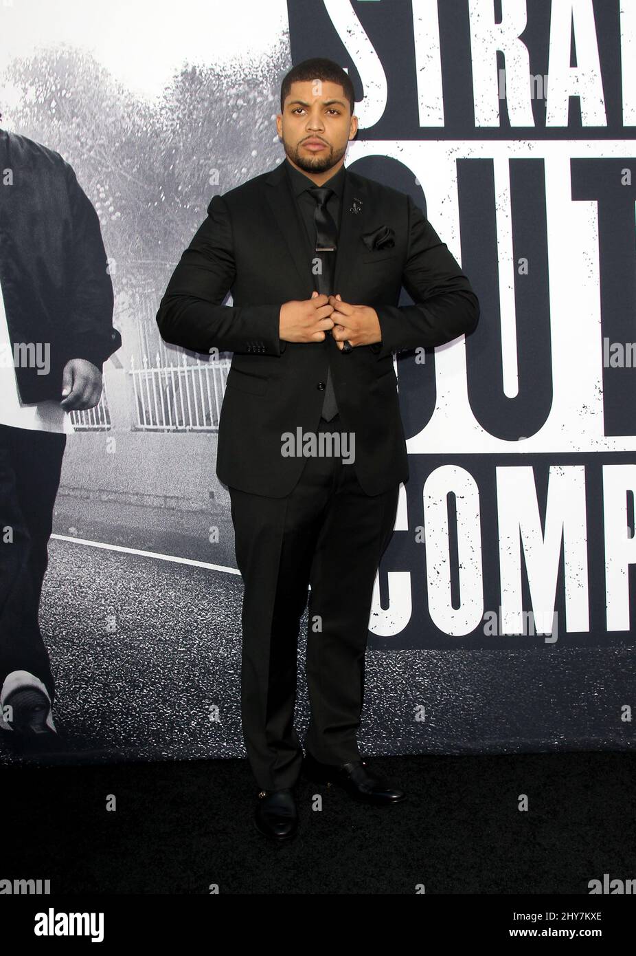O'Shea Jackson Jr., OMG attendng the 'Straight Outta Compton' Los ...