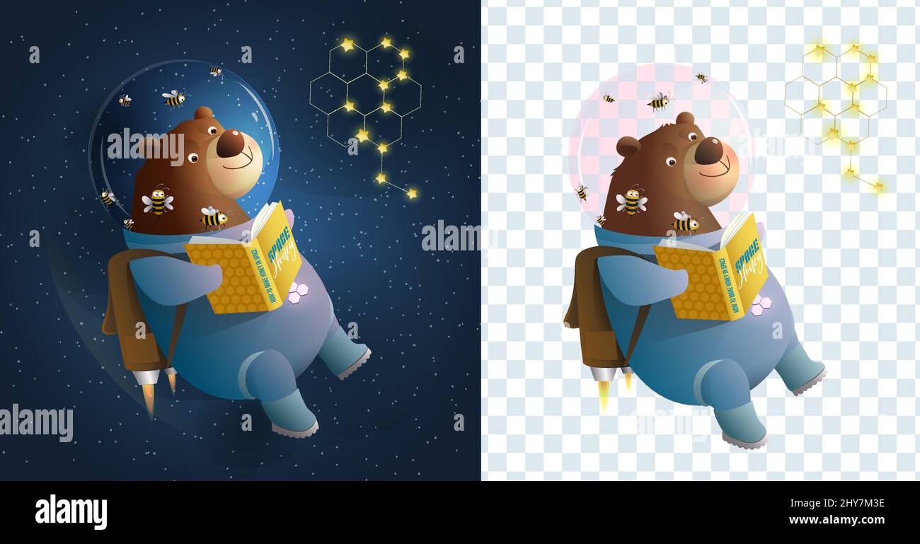 Black bear animal science study Stock Vector Images - Alamy