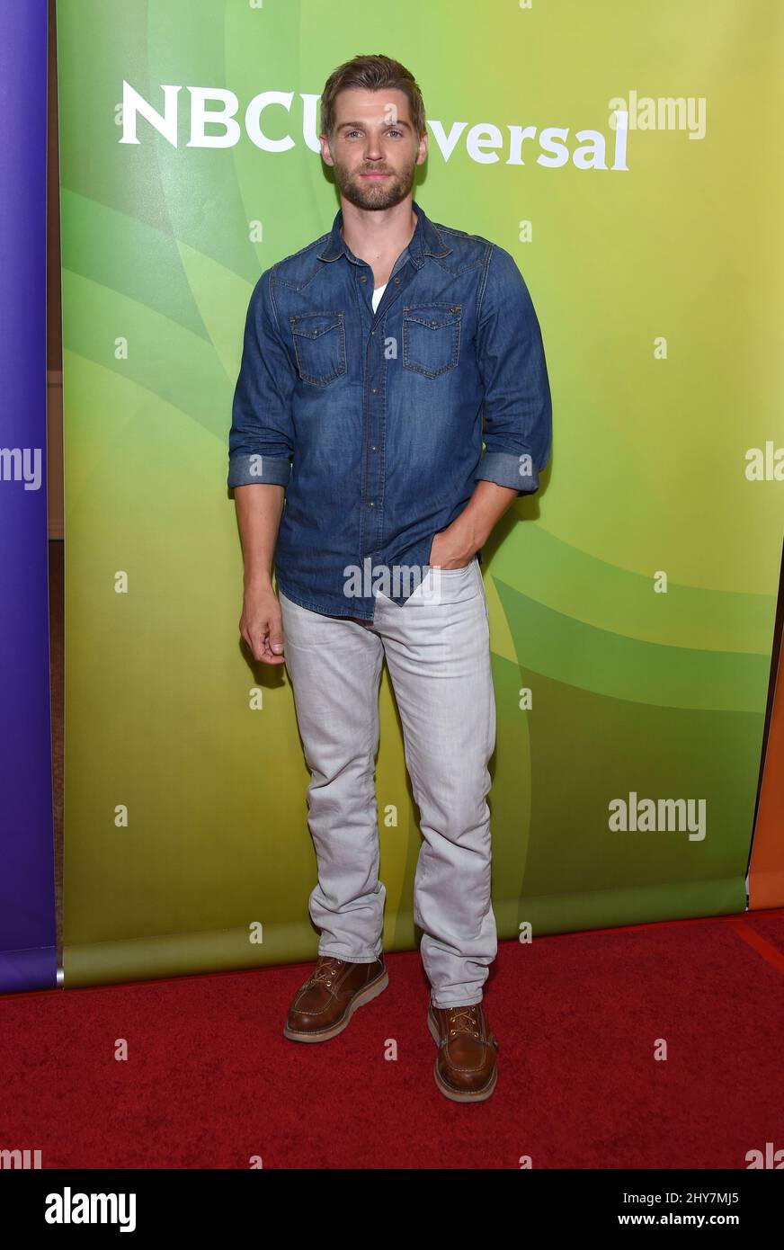 Mike Vogel attends the NBCUniversal - Summer 2015 TCA's held at the ...
