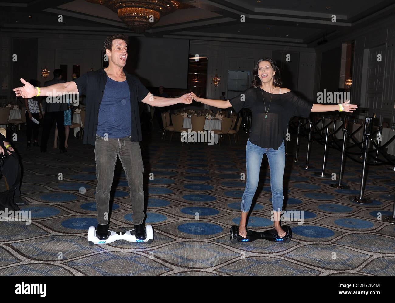 Christian Leblanc And Sofia Pernas Attending The Young And The