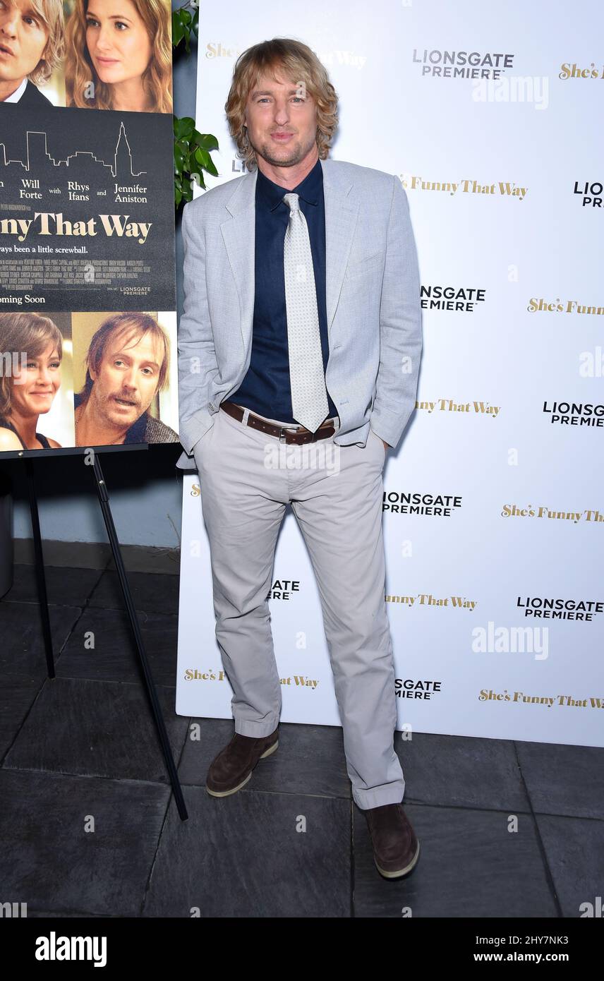 Owen Wilson attends the "She's Funny That Way" Los Angeles Premiere ...