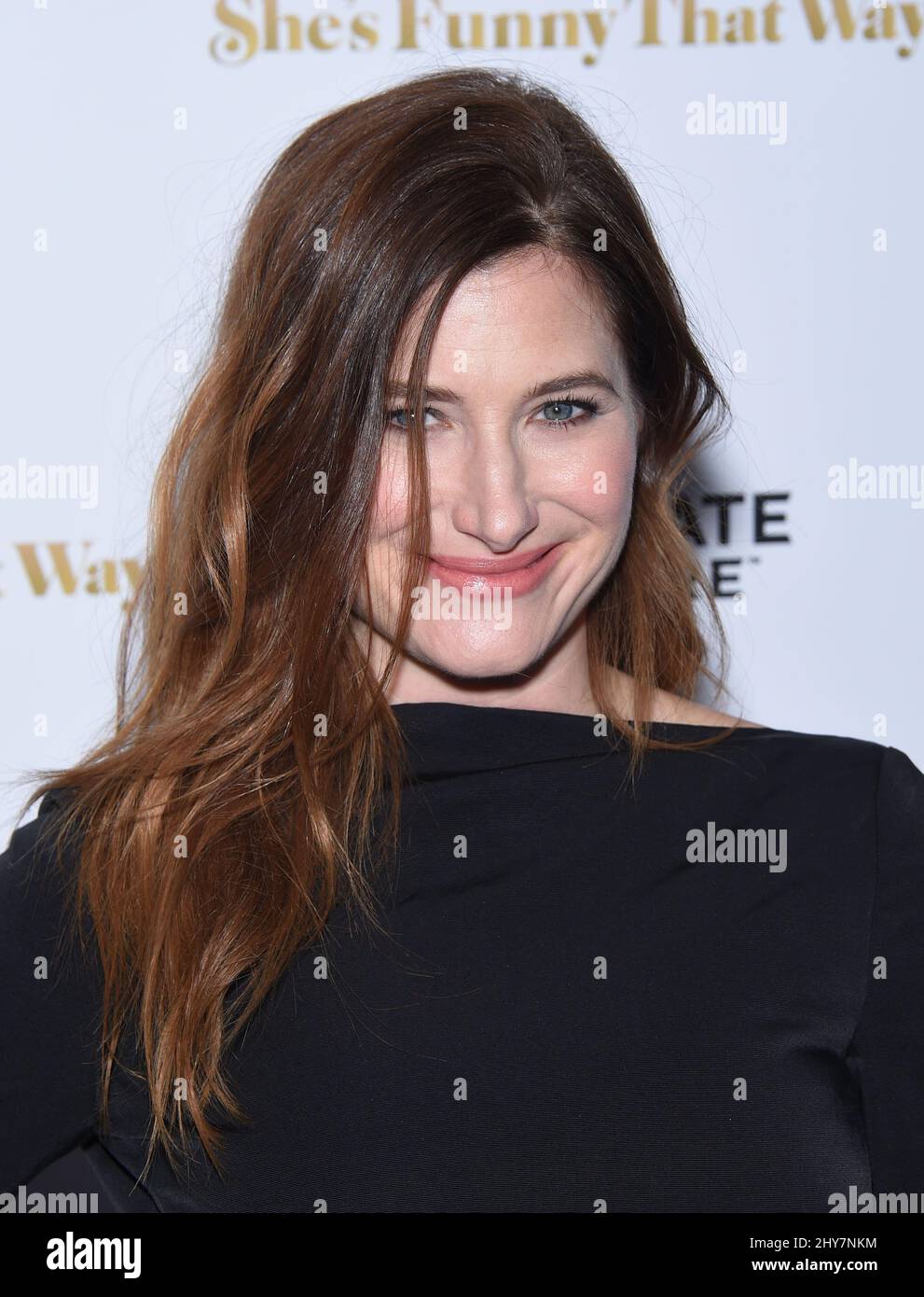 Kathryn Hahn attends the "She's Funny That Way" Los Angeles Premiere held at the Harmony Gold ...