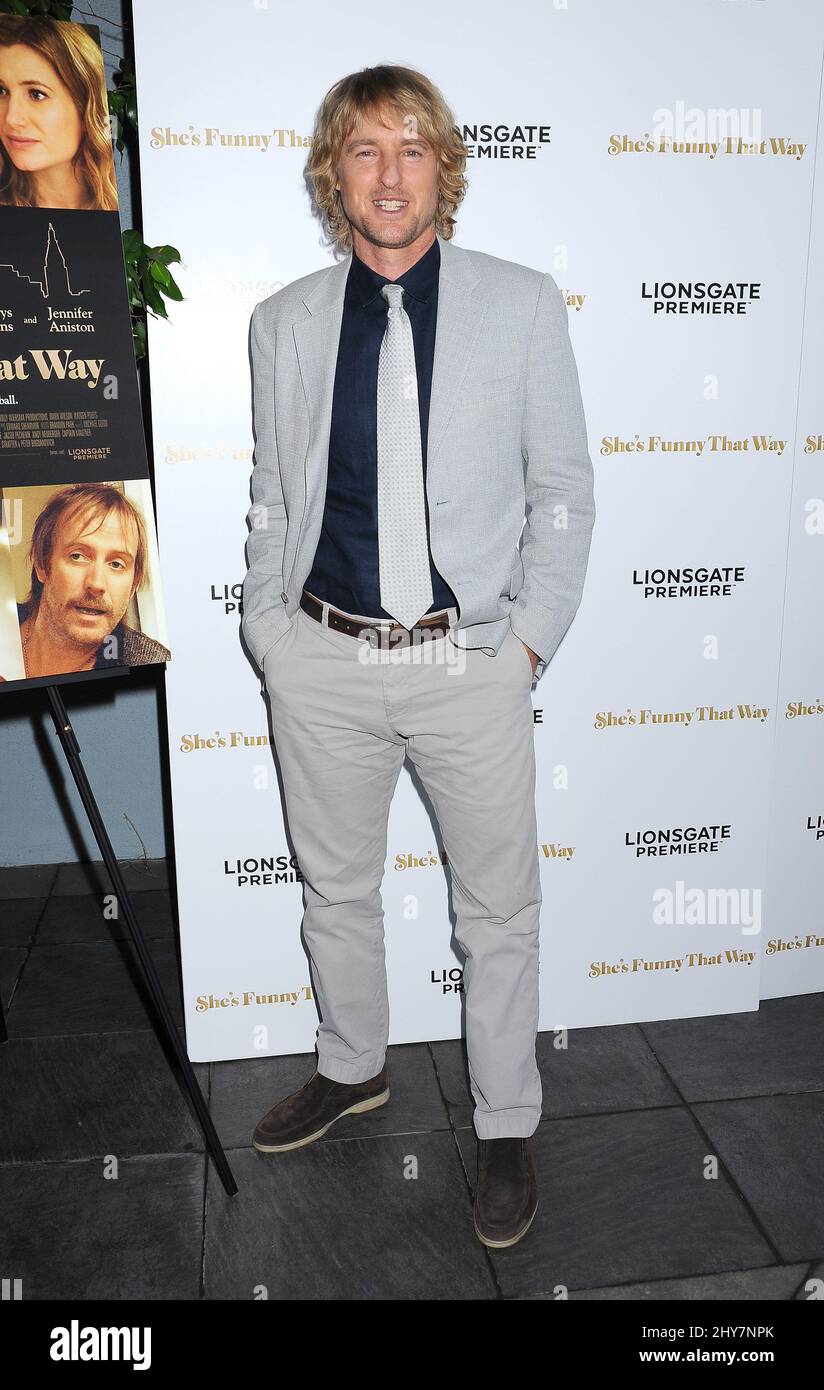Owen Wilson attends the "She's Funny That Way" Los Angeles Premiere ...