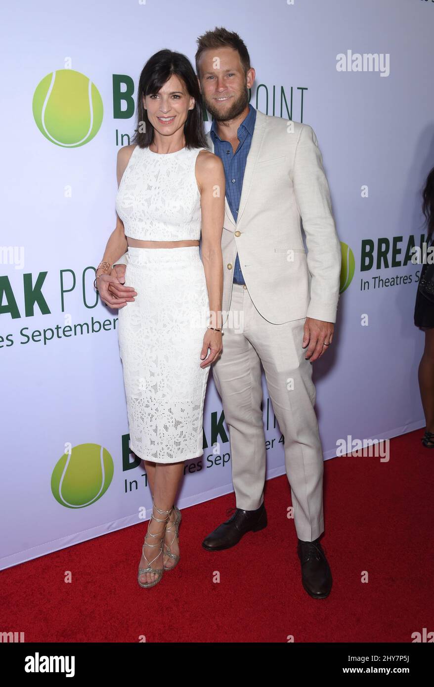 Perrey Reeves & Aaron Fox attending the "Break Point" Los Angeles ...