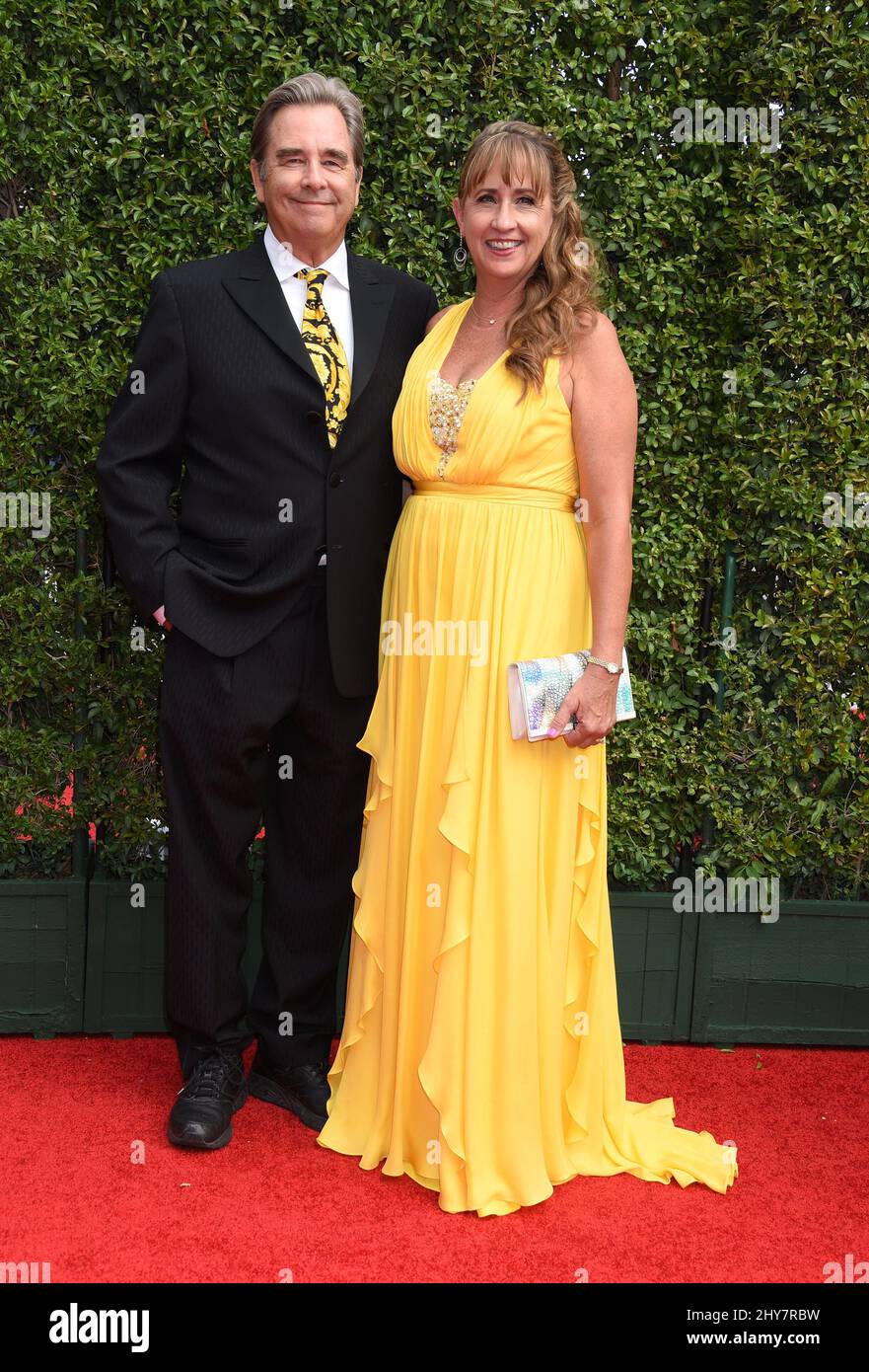 Beau Bridges and Wendy Bridges attending the Creative Arts Emmy Awards ...
