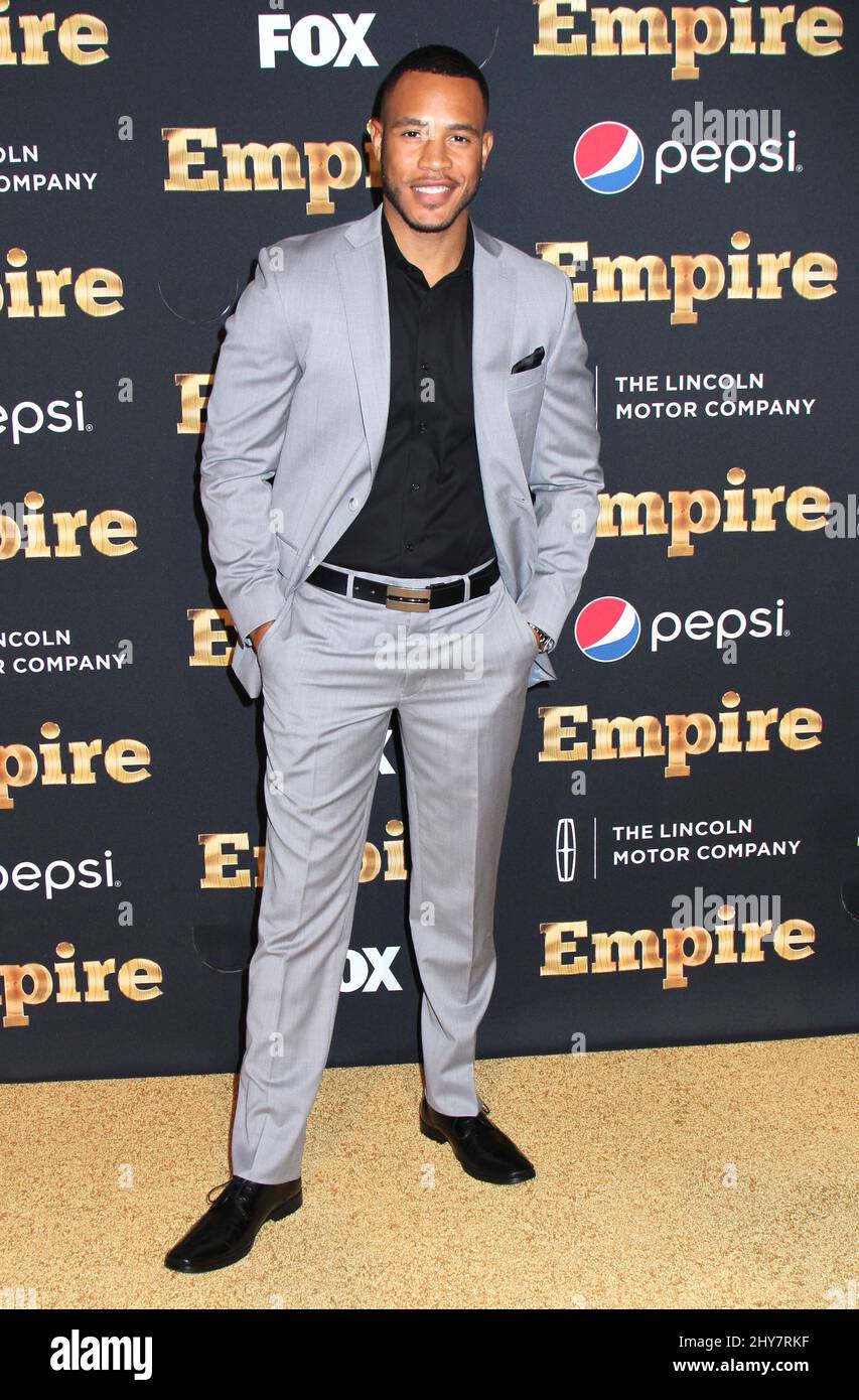 Trai Byers attends the Empire season two premiere on Saturday, Sept. 12 ...