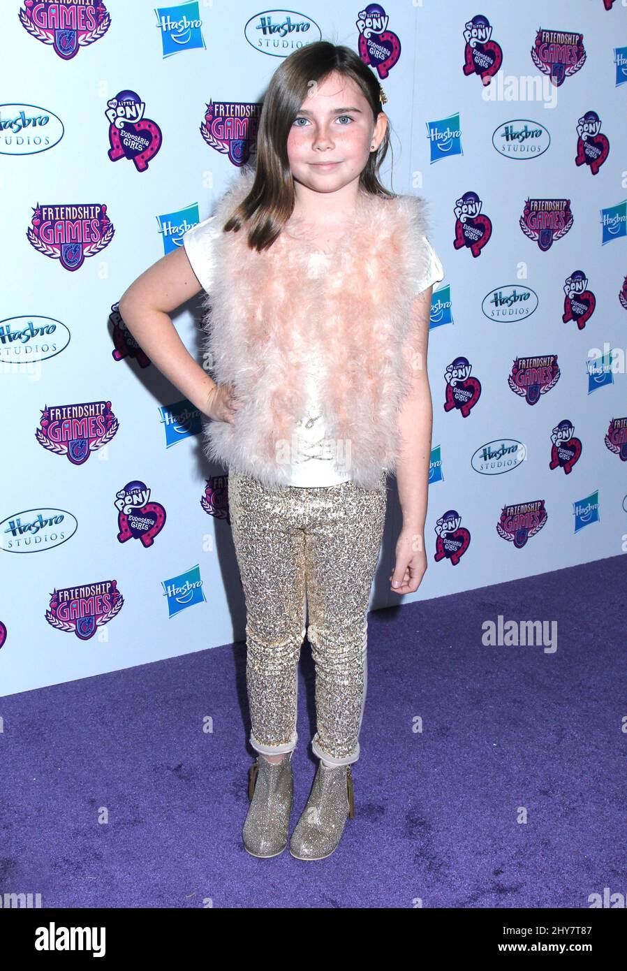 Jillian Lebling attending the premiere of My Little Pony Equestrian ...