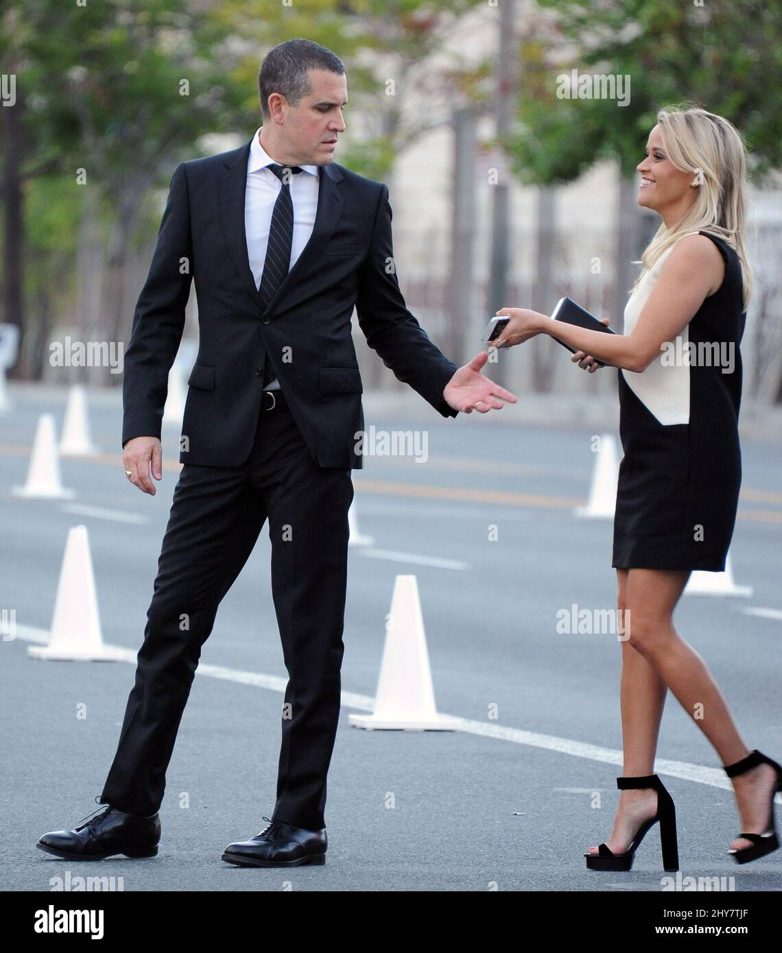 Reese Witherspoon, Jim Toth attending the Broad Museum Opening ...