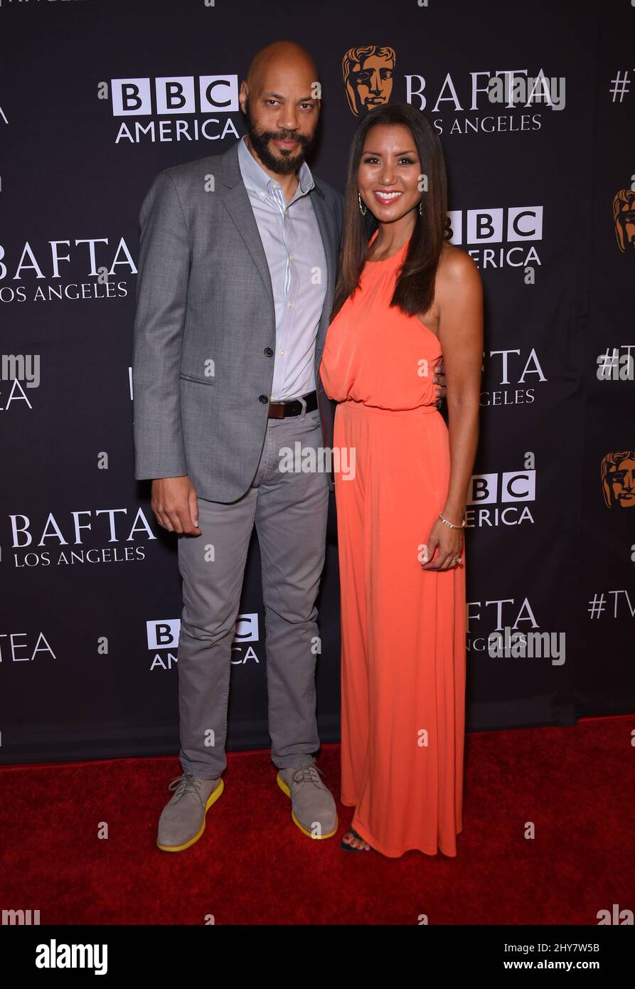 John Ridley & Gayle Ridley arriving at the 2015 BAFTA Los Angeles TV ...