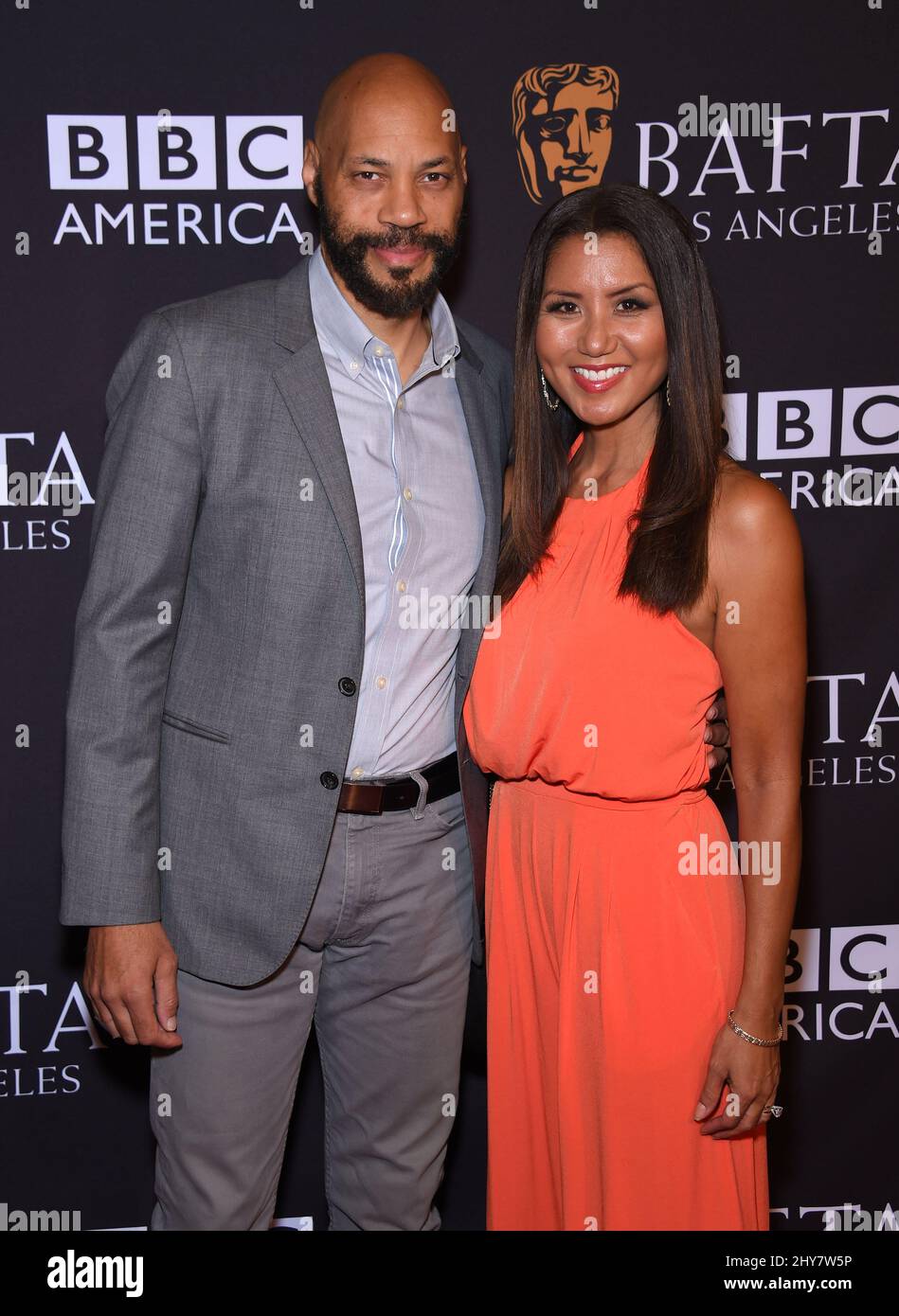John Ridley & Gayle Ridley arriving at the 2015 BAFTA Los Angeles TV ...