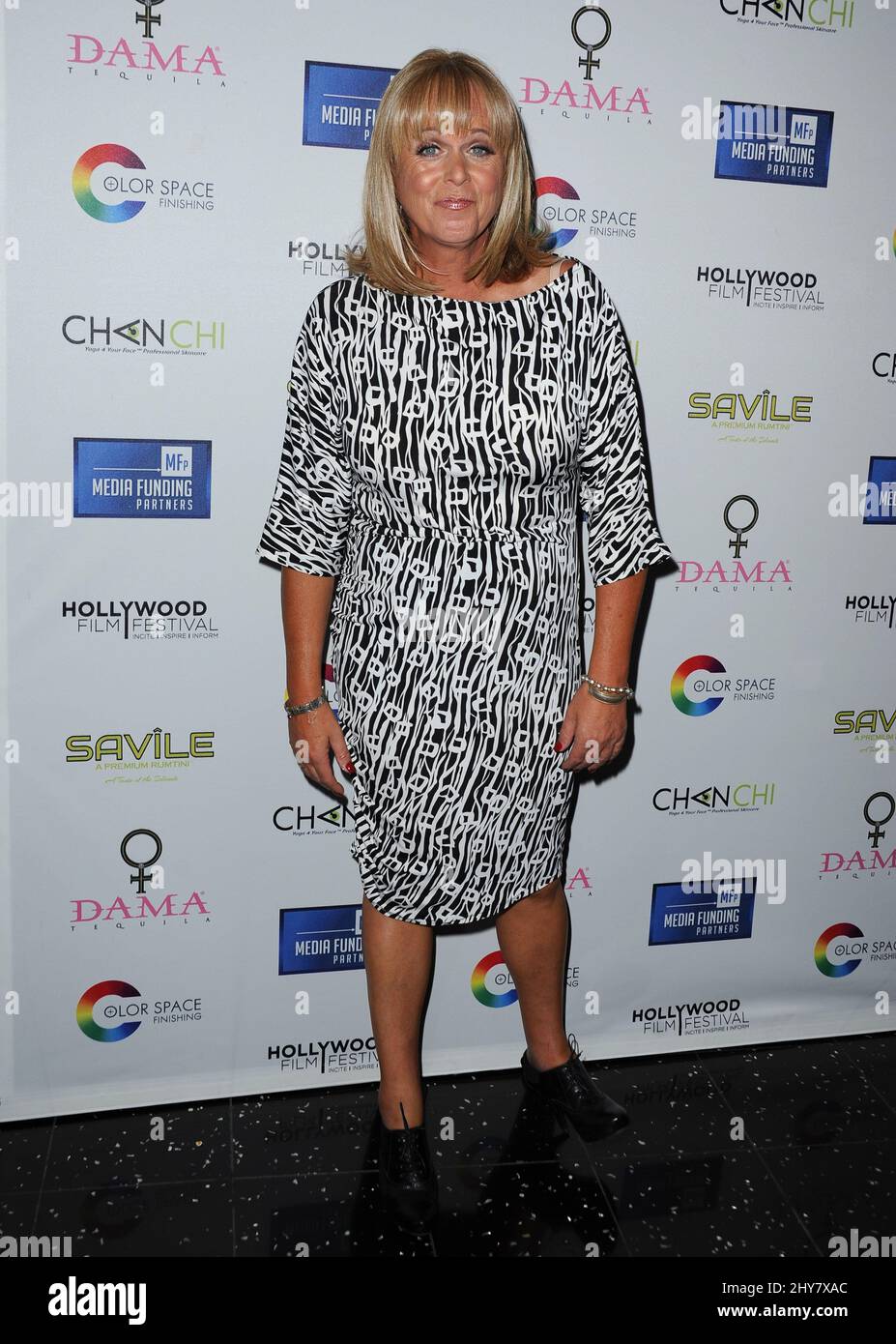 Marlo Bernier arriving at the premiere of Myrna at the Hollywood Film ...