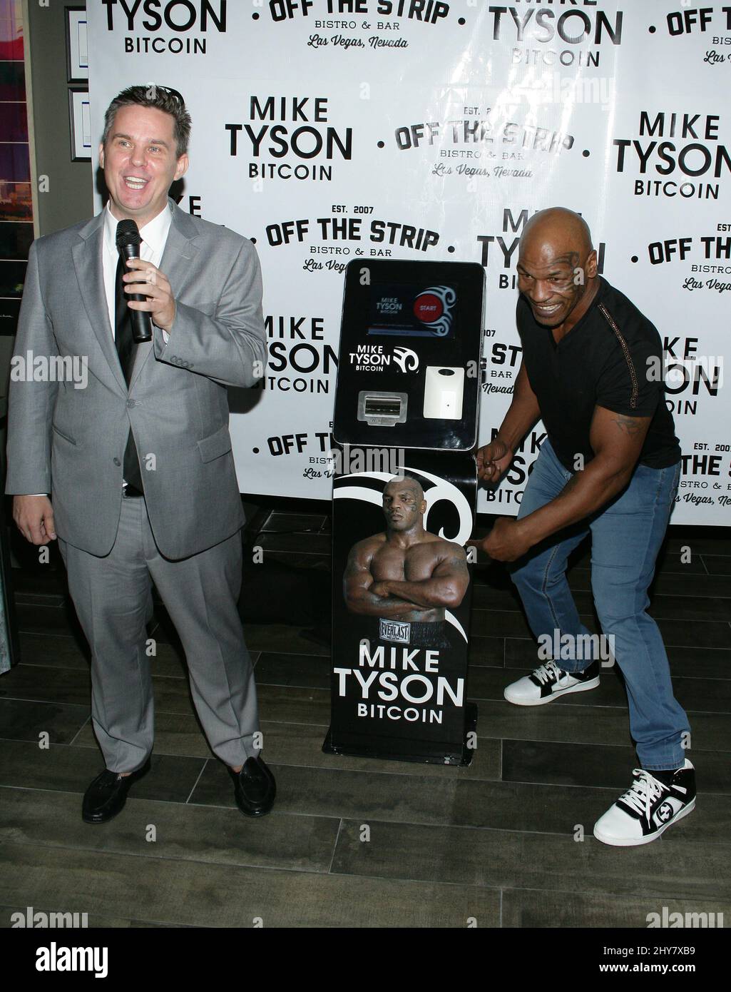 Mike Tyson and Peter Klamka at the unveiling of the world's first Mike ...