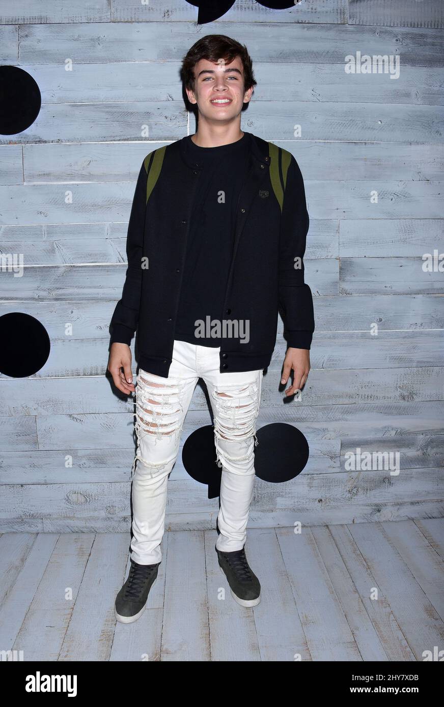 Hayes Grier attending a Go90 sneak peek event held at the Wallis ...