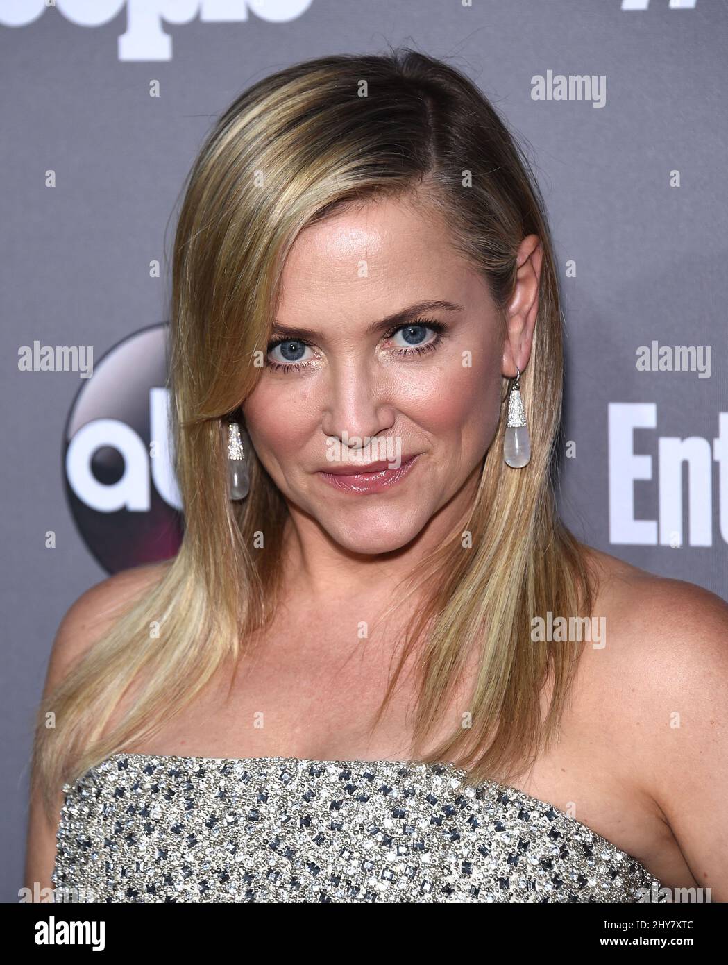 Jessica capshaw at premiere red carpet event hi-res stock photography ...