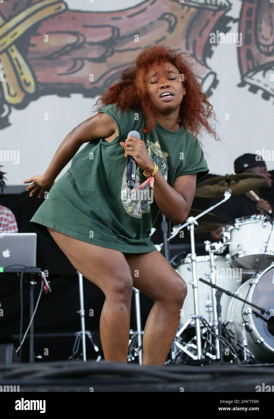 SZA during day 1 of the Life Is Beautiful Festival in Las Vegas, Nevada ...