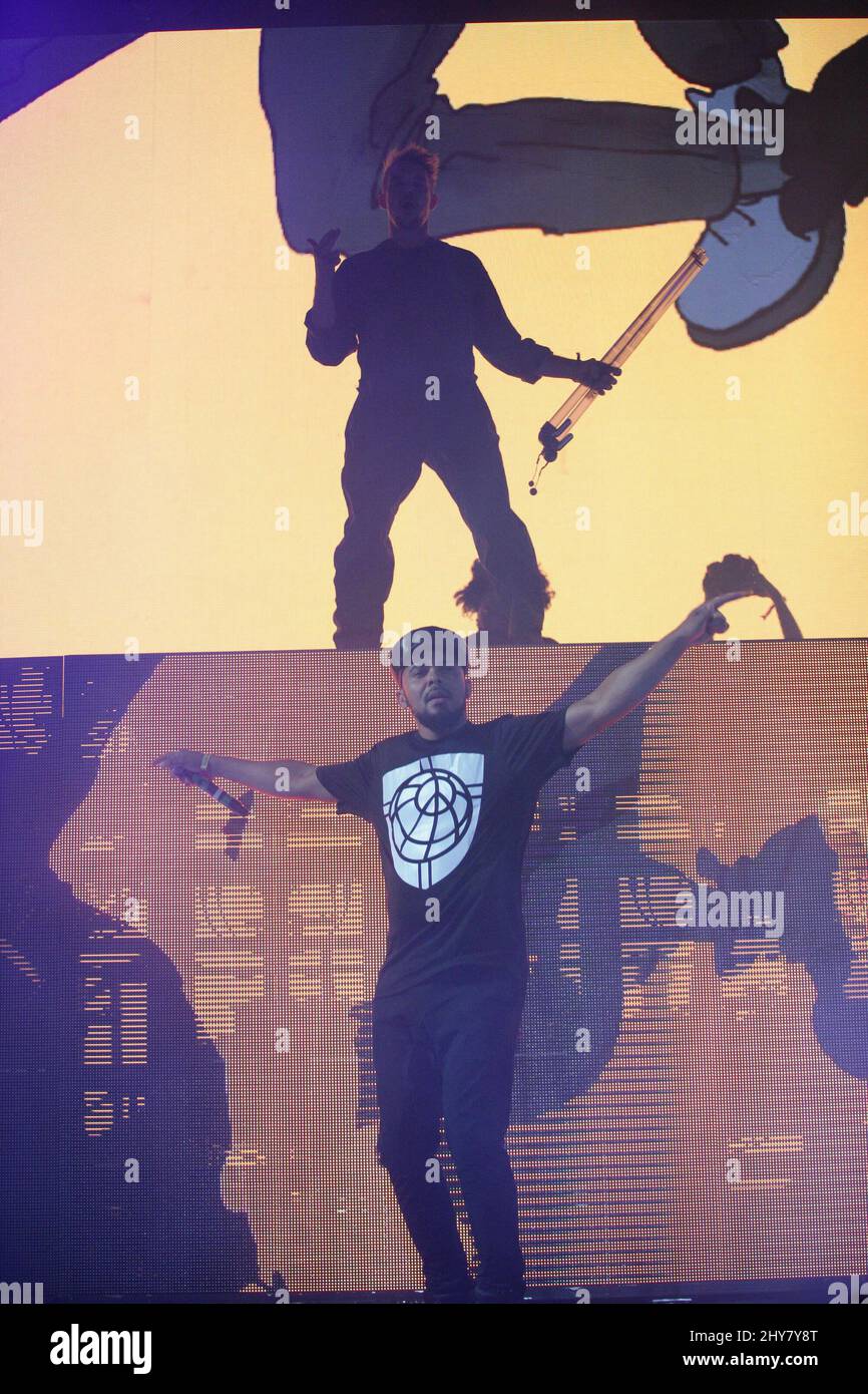 Diplo, Walshy Fire of Major Lazer during day 1 of the Life Is Beautiful ...