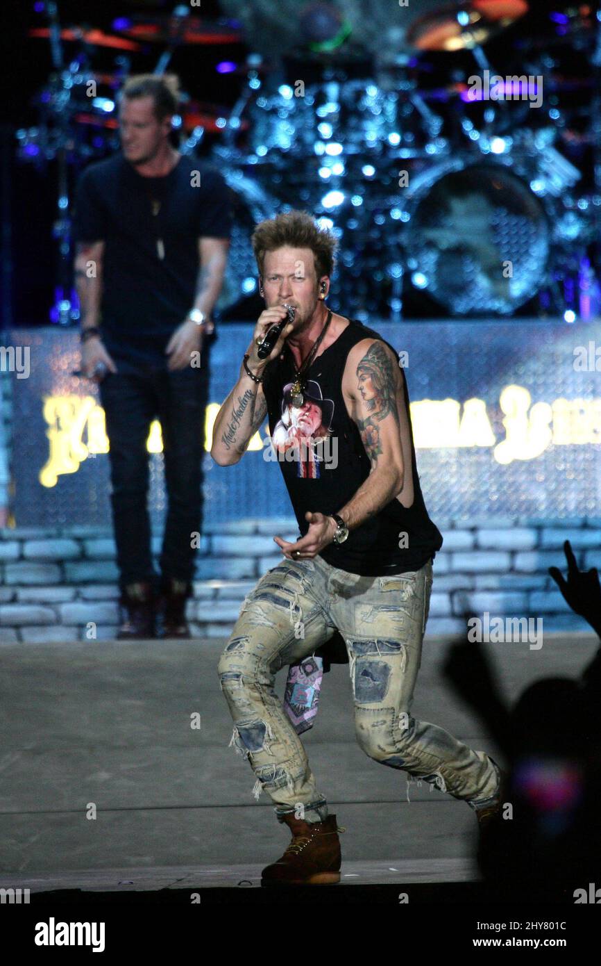 Tyler Hubbard, Brian Kelley of Florida Georgia Line during the Route 91 ...