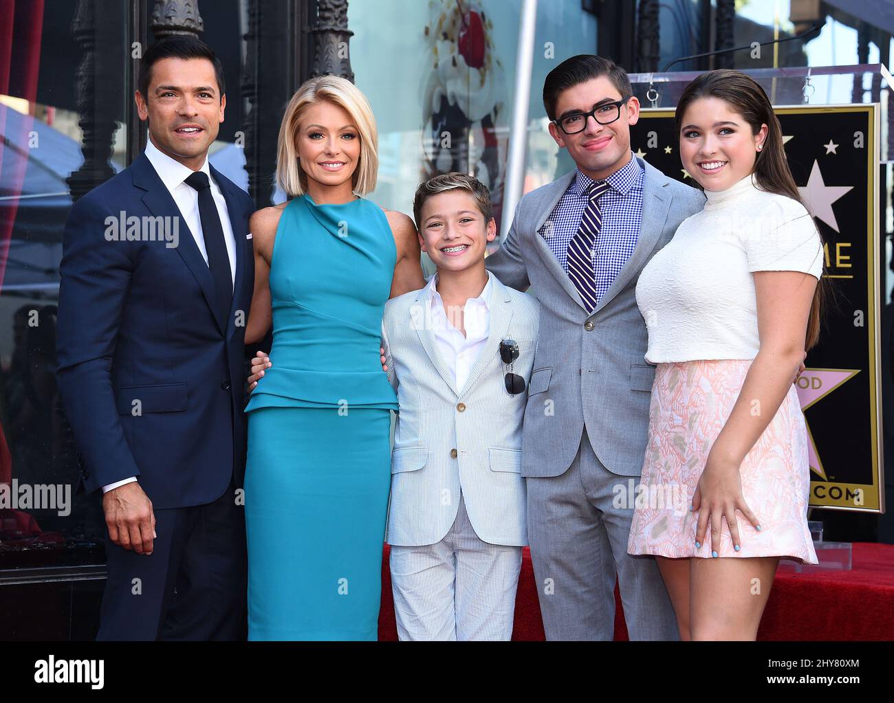Kelly Ripa, Mark Consuelos, Michael Consuelos, Joaquin Consuelos ...