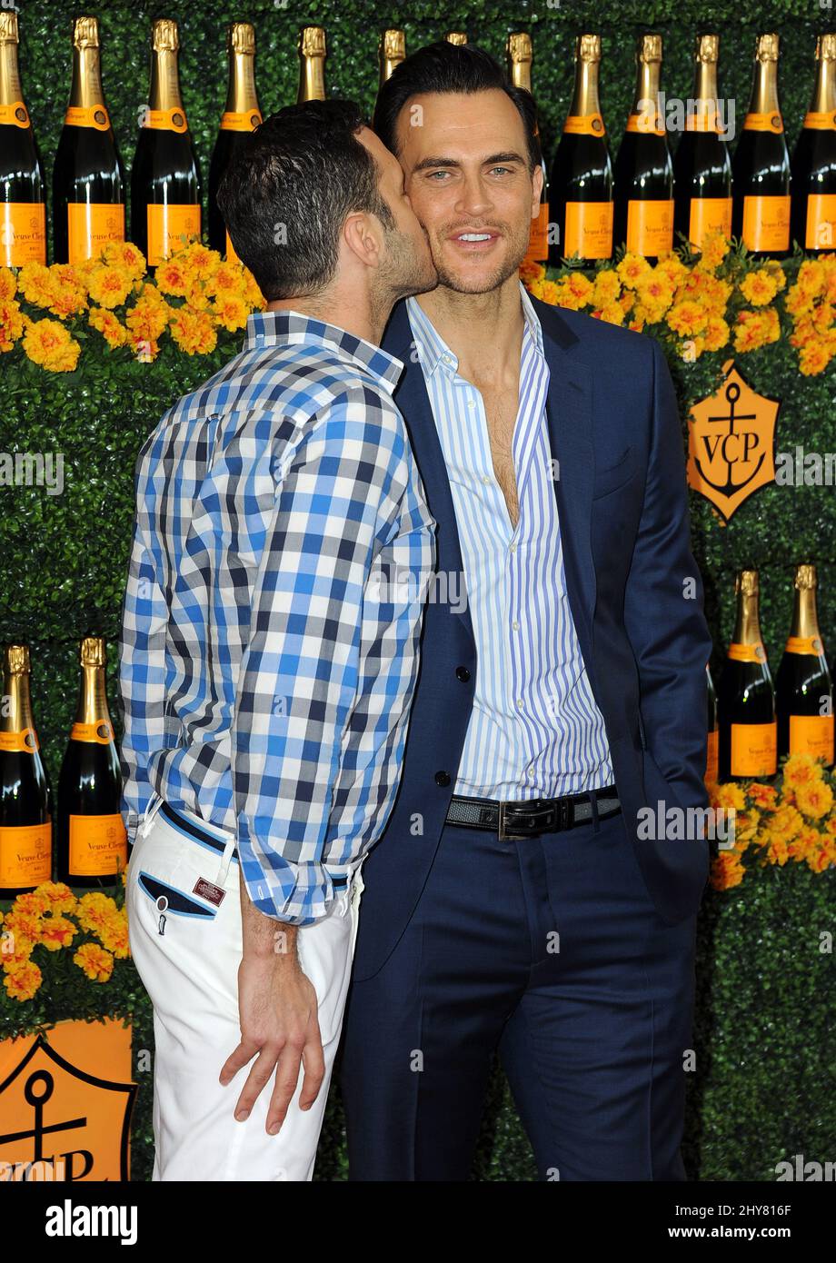 Cheyenne Jackson, Jason Landau attending the Sixth-Annual Veuve ...