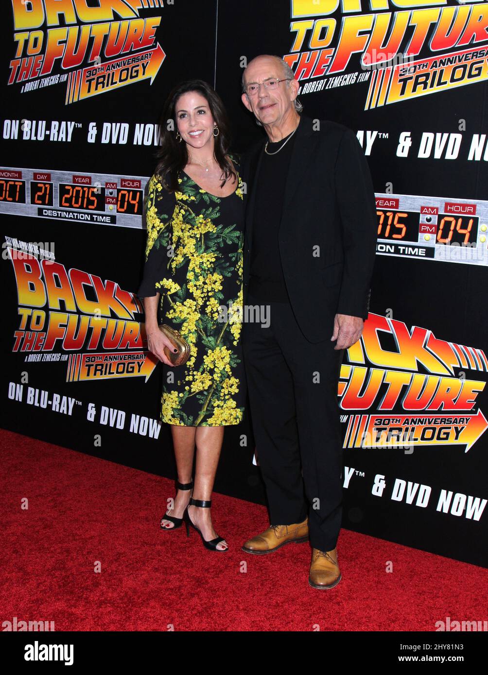 Christopher Lloyd and Lisa Loiacono attending the Back to the Future ...