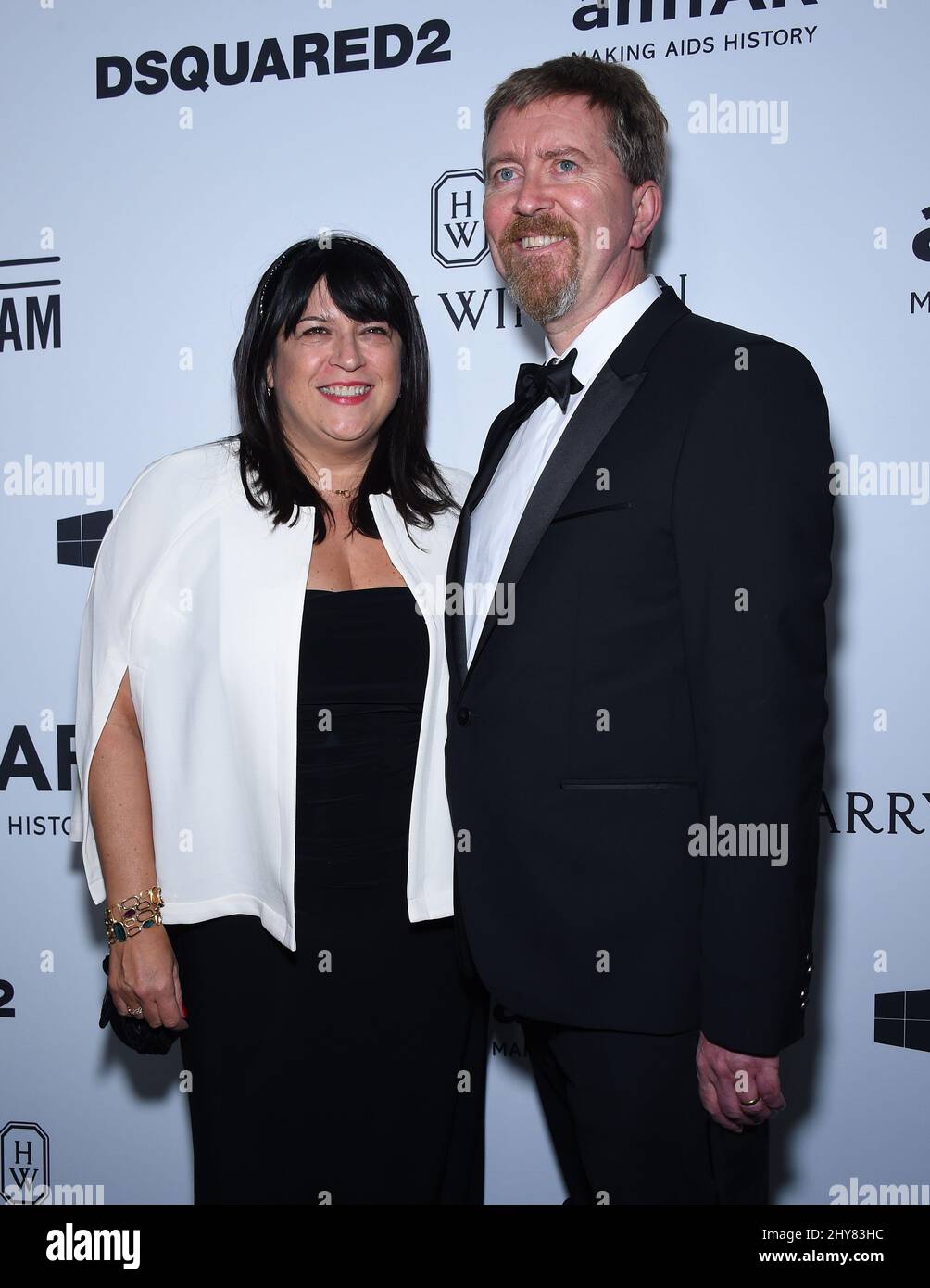 E. L. James & Niall Leonard attending amfAR's Inspiration Gala Los ...