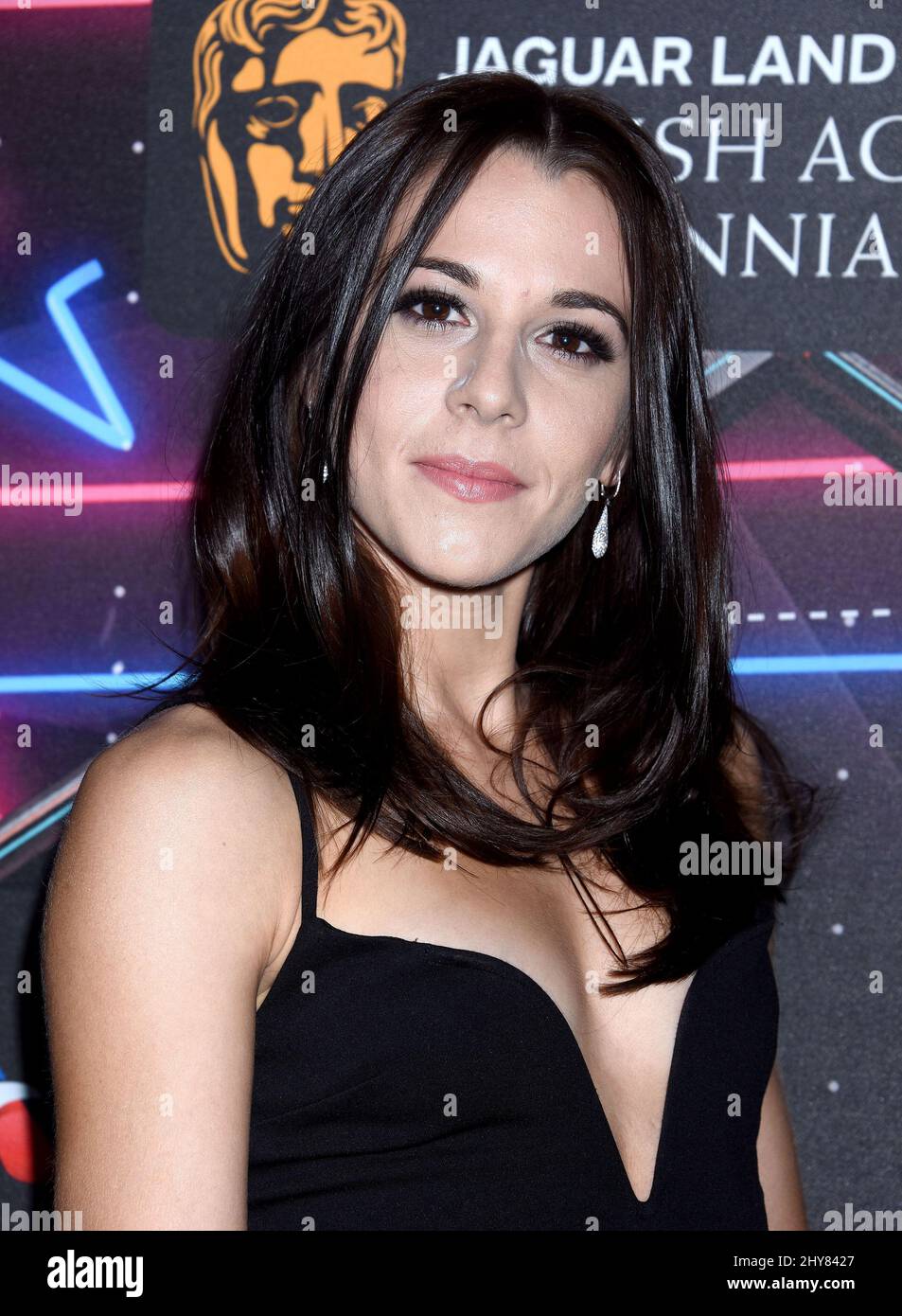 Victoria Atkin arriving for the 2015 Jaguar Land Rover British Academy ...