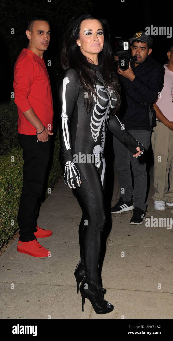 Kyle Richards attending 2015 Casamigos Tequila Halloween Party Stock ...