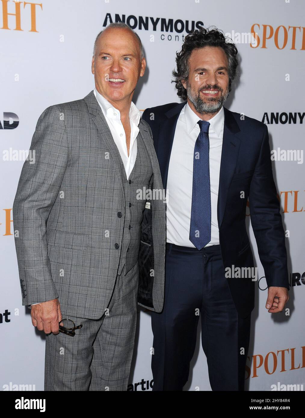 Michael Keaton, Mark Ruffalo arriving for the Spotlight Spotlight ...