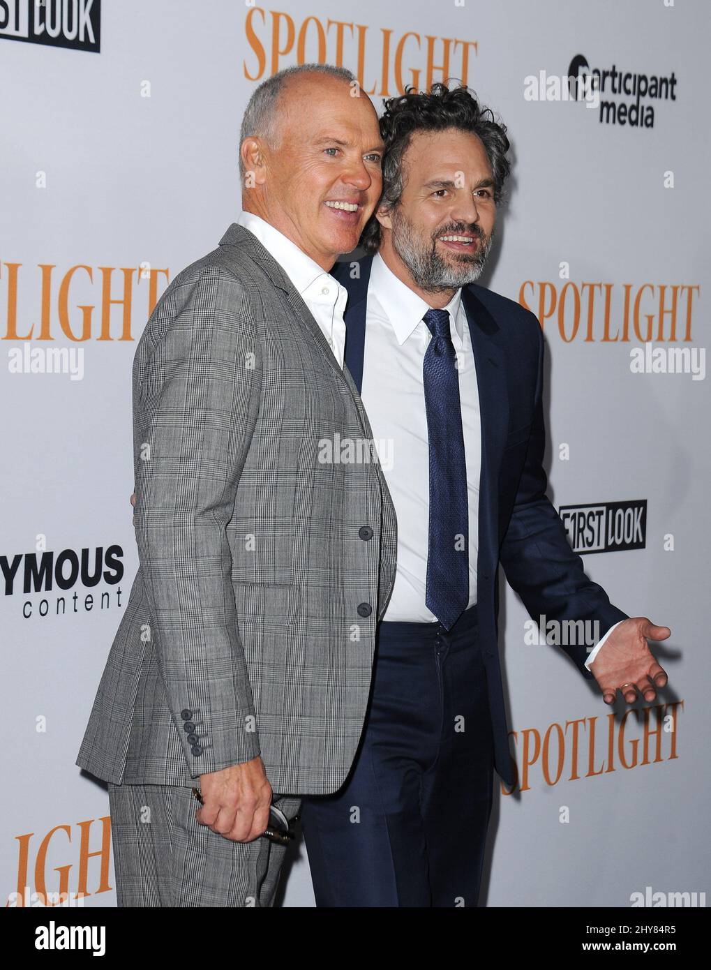 Michael Keaton, Mark Ruffalo arriving for the Spotlight Spotlight ...