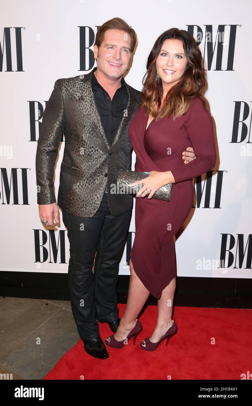 Jarrod Niemann, Morgan Petek arriving for the 63rd Annual BMI Country ...
