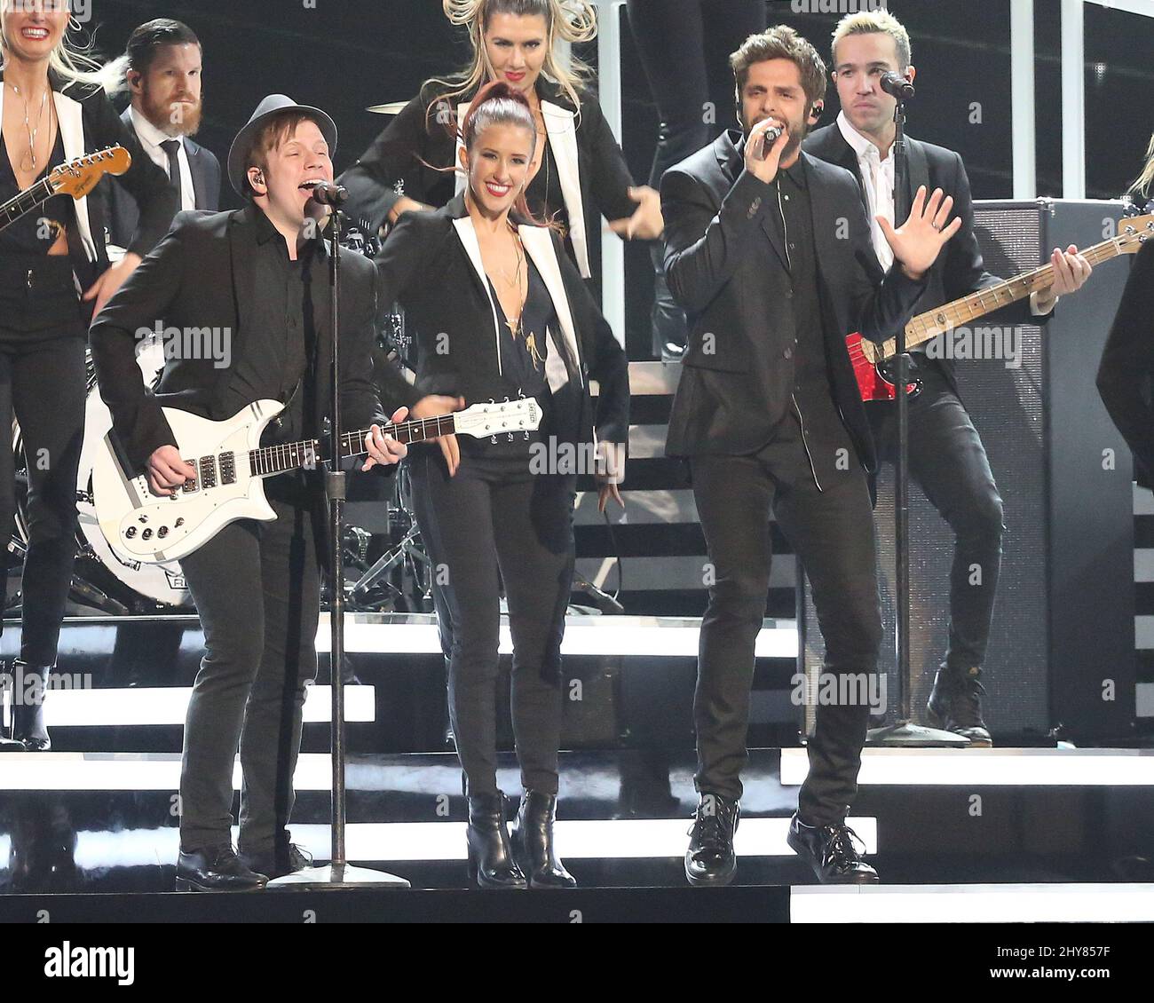 Thomas Rhett,Fall Out Boy attending the 49th Annual CMA Awards in ...