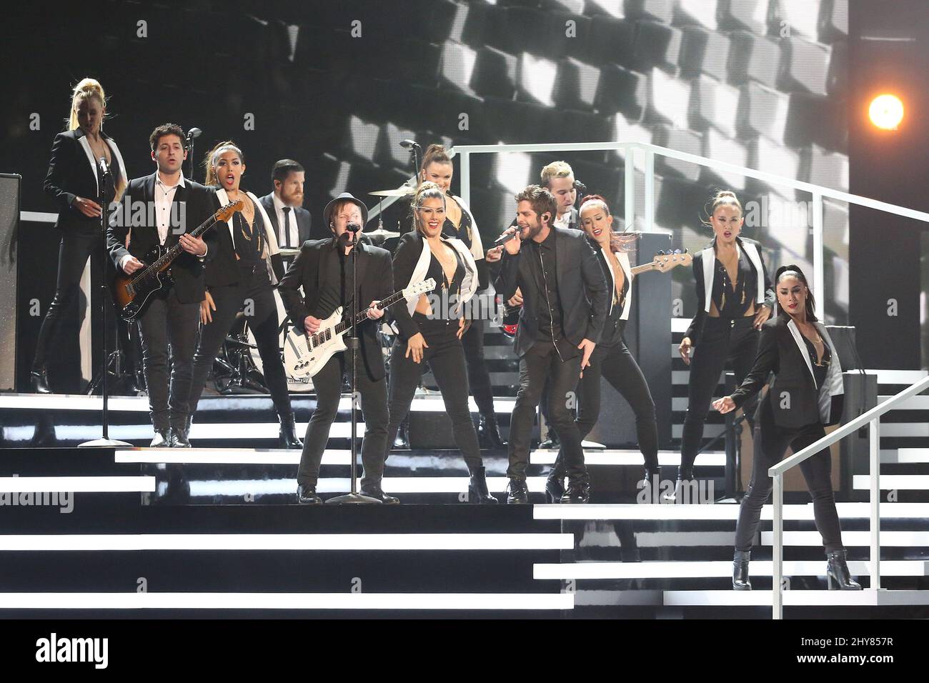 Thomas Rhett,Fall Out Boy attending the 49th Annual CMA Awards in ...